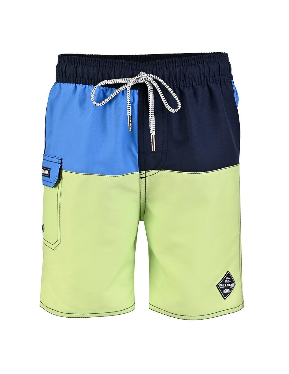 Short calzón de malla integrado Fullsand Tib Colors para natación niño